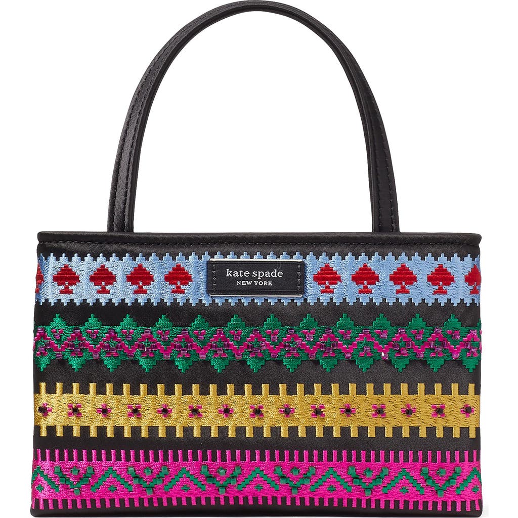 Kate Spade New York - sam icon carnival fairisle embroidered crossbody bag