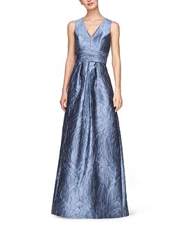 Kay Unger - Women's Pippa Floral Satin Gown