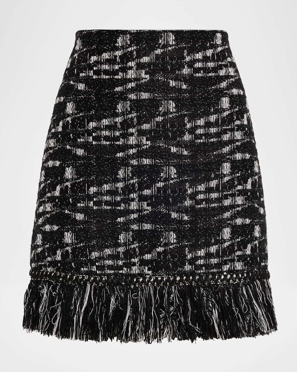 Kobi Halperin - Khan Fringe-Hem Melange Mini Skirt
