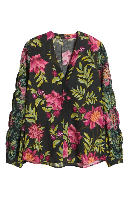 KOBI HALPERIN - Kobu Halperin 'Martina' Cutout Sleeve Stretch Silk Blouse