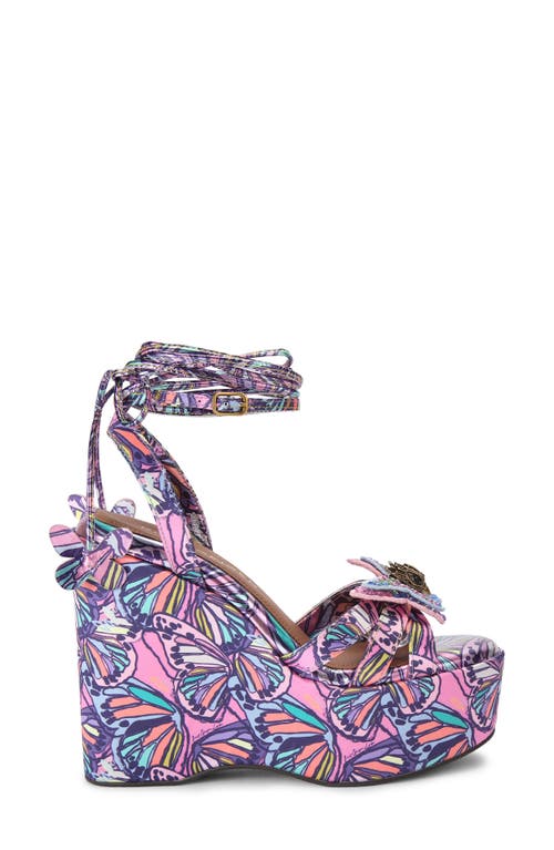 Kurt Geiger London - Butterfly Ankle Wrap Platform Wedge Sandal