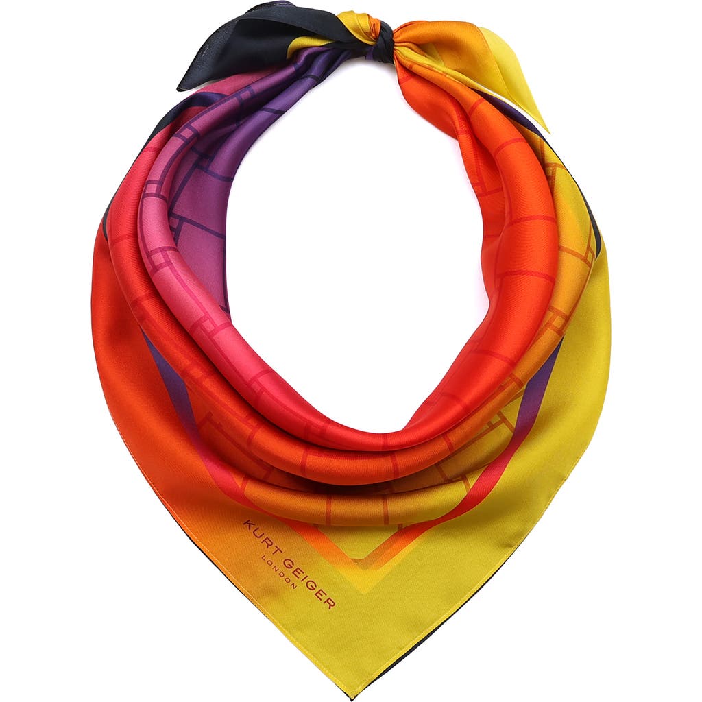 Kurt Geiger London - Ombré Print Silk Square Scarf