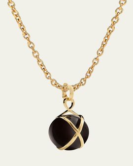 L. Klein - Prisma 18k Gold & Crystal Quartz Large Pendant Luxe Chain ...