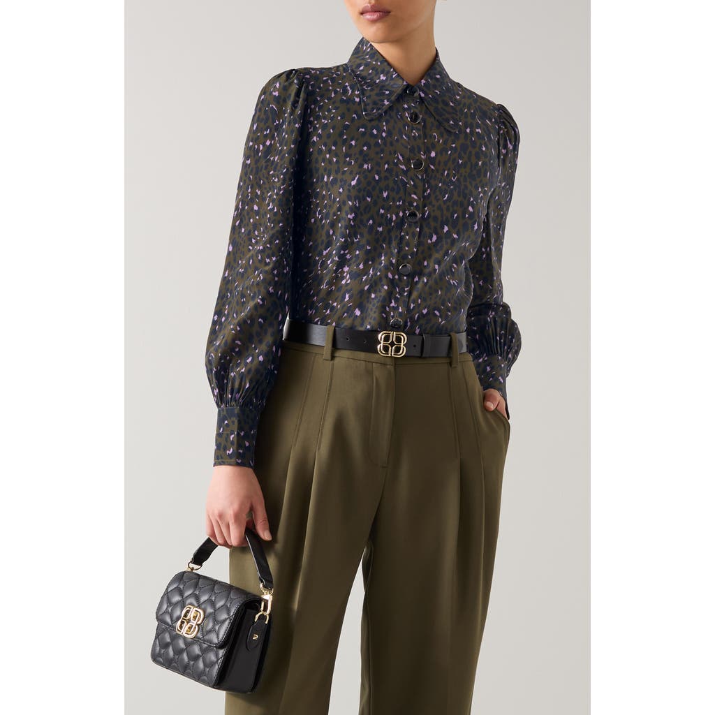 LK Bennett - Sonya Puff Shoulder Silk Shirt