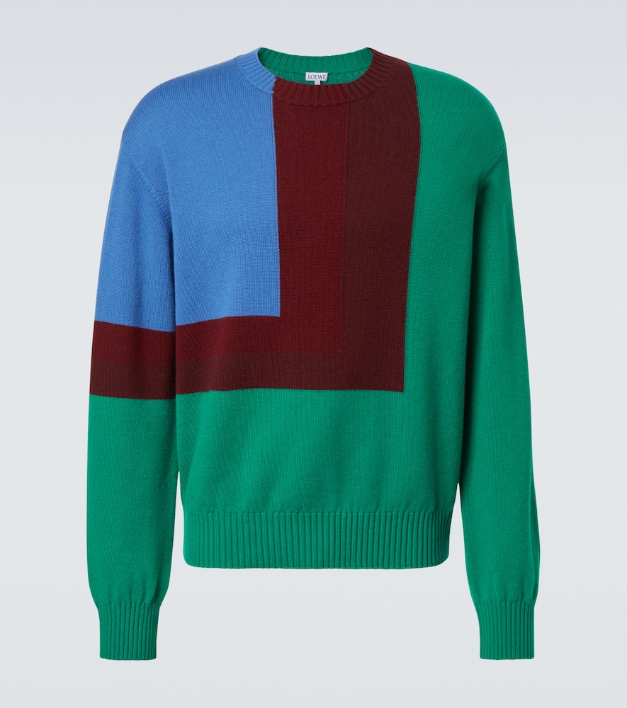 Loewe - Colorblocked wool sweater