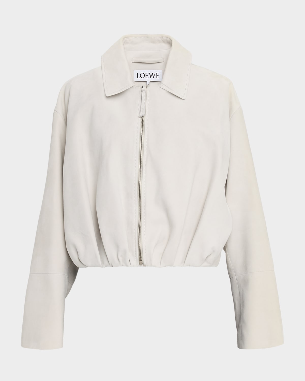 Loewe - Suede Draped Bomber Jacket