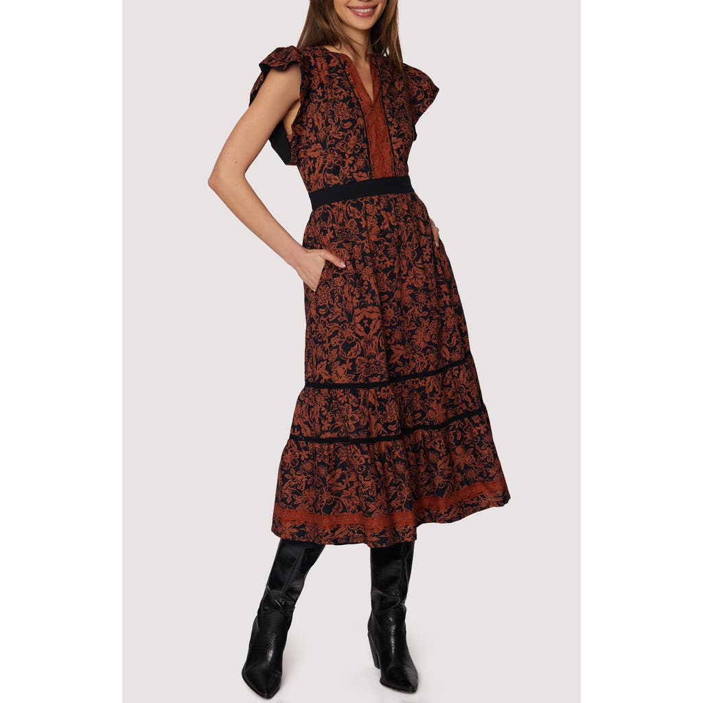 Lost + Wander - Lost + Wander Lady of Siena Floral Cap Sleeve Cotton ...