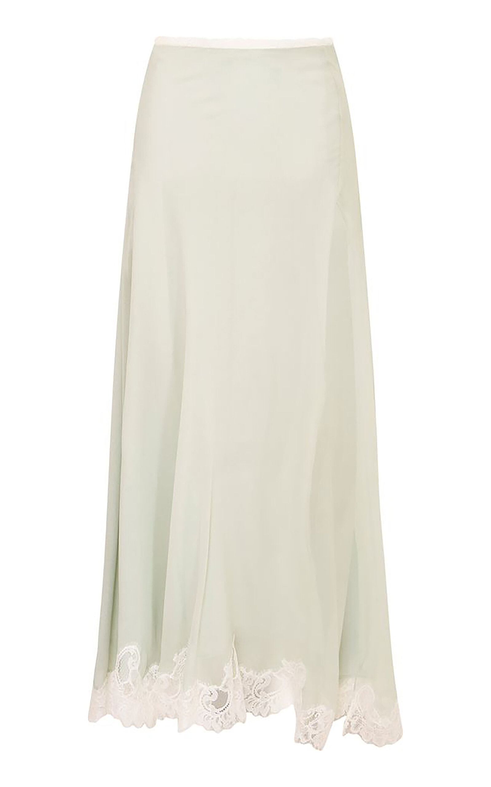LoveShackFancy - Sybel Silk Slit Skirt