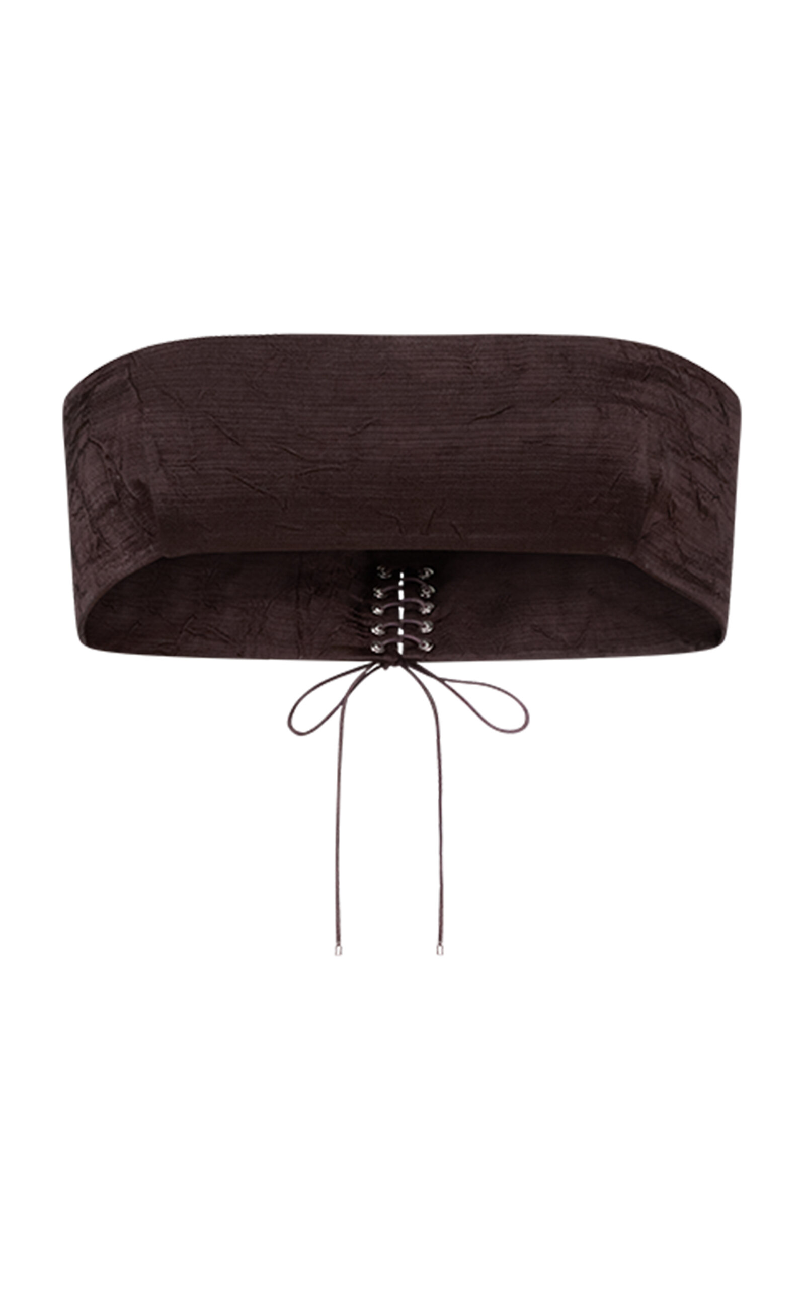 Ludovic de Saint Sernin - Maelle Bandeau Lace Top Brown M