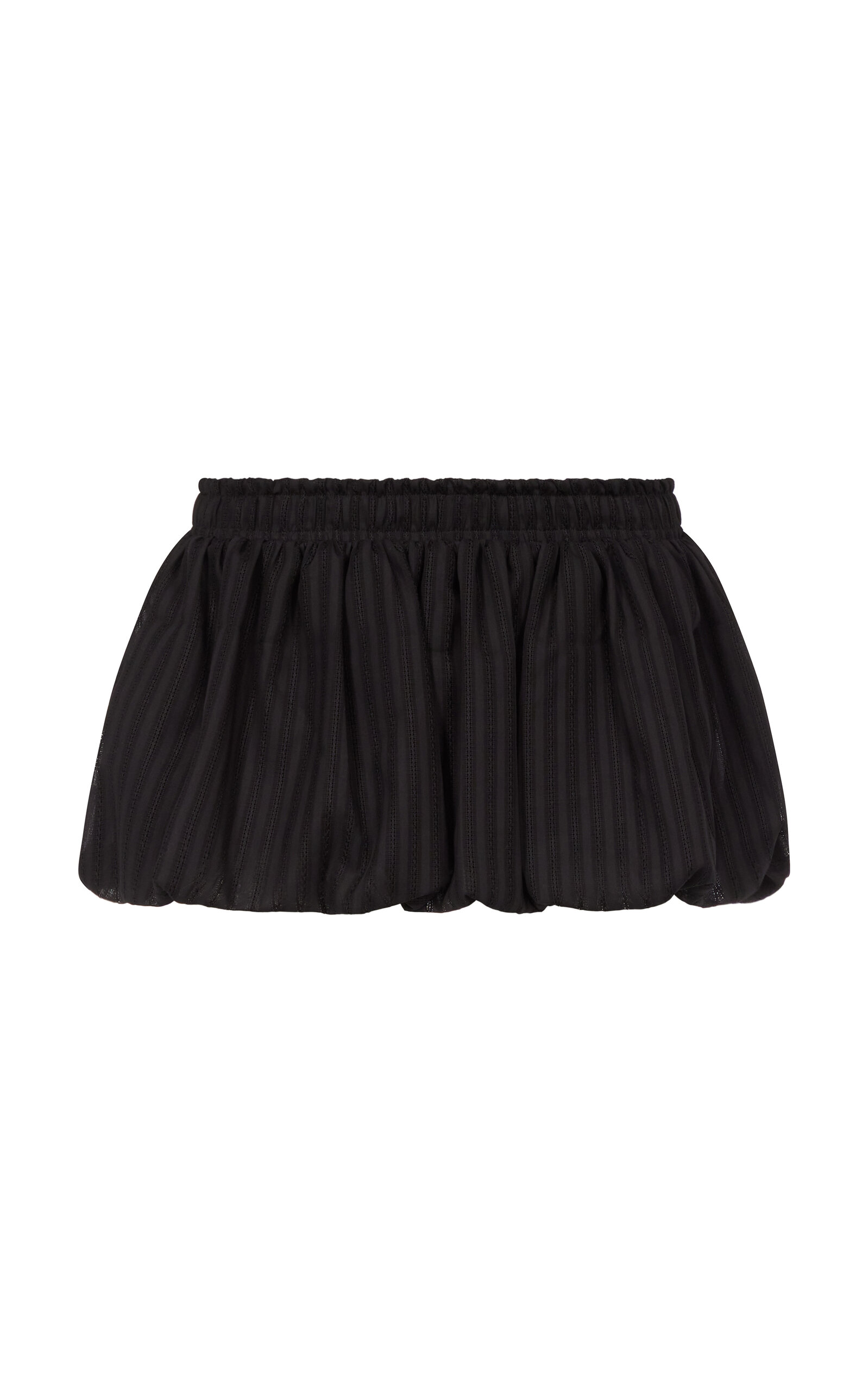 Ludovic de Saint Sernin - Palais BubbleHem Linen Mini Skirt Black M