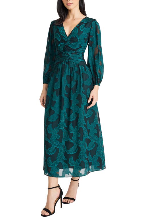 Maggy London - Long Sleeve Midi Dress