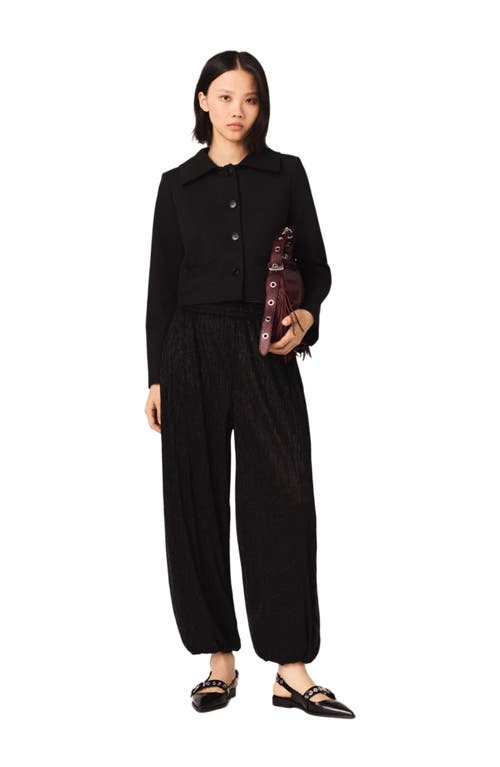 maje - Metallic harem trousers