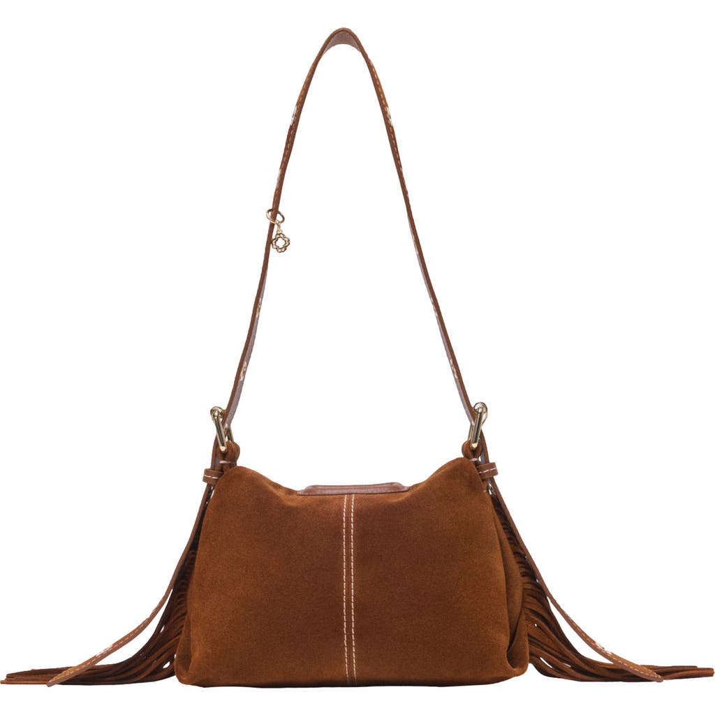 maje - Topstitched suede Miss M Mini bag