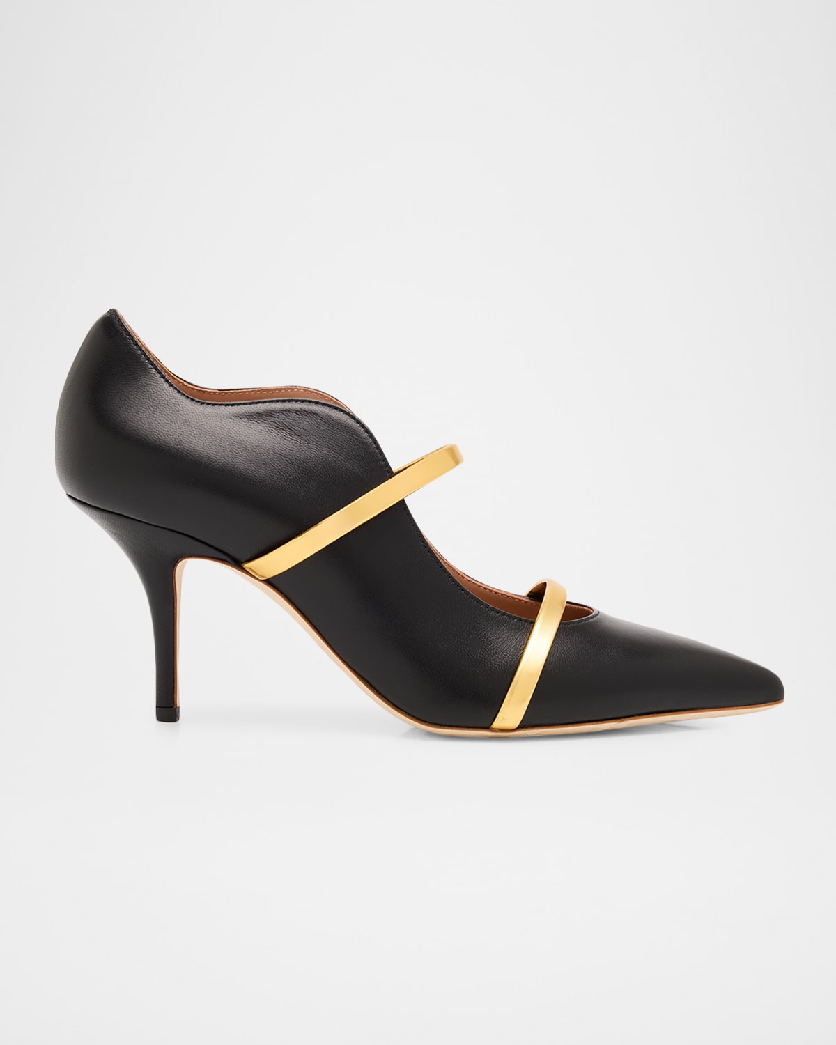 Malone Souliers - Maureen Nappa Leather Double-Strap Pumps
