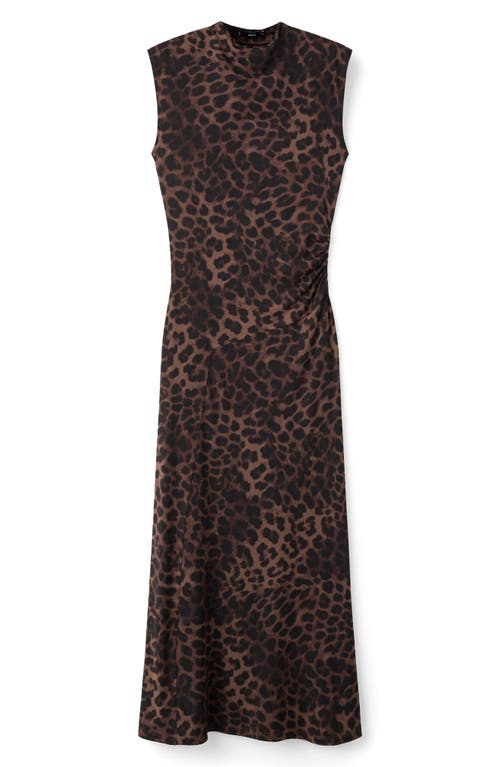 MANGO - Leopard Sleeveless Maxi Dress