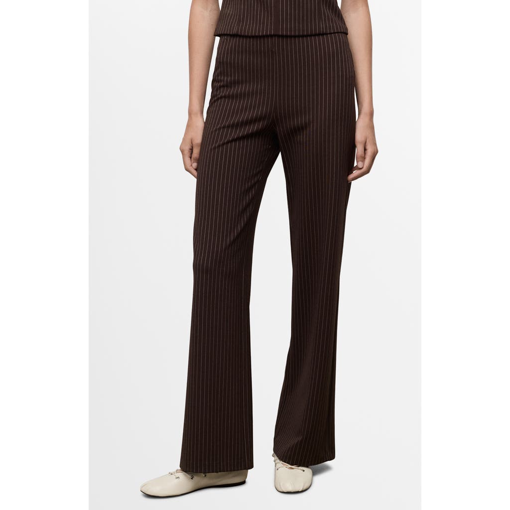 MANGO - Pinstripe Wide Leg Pants