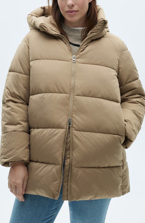 MANGO - Quilted Hooded Puffer Coat