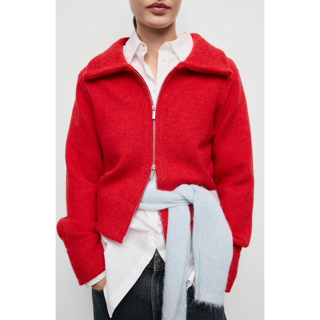 MANGO - Zip-Front Cardigan