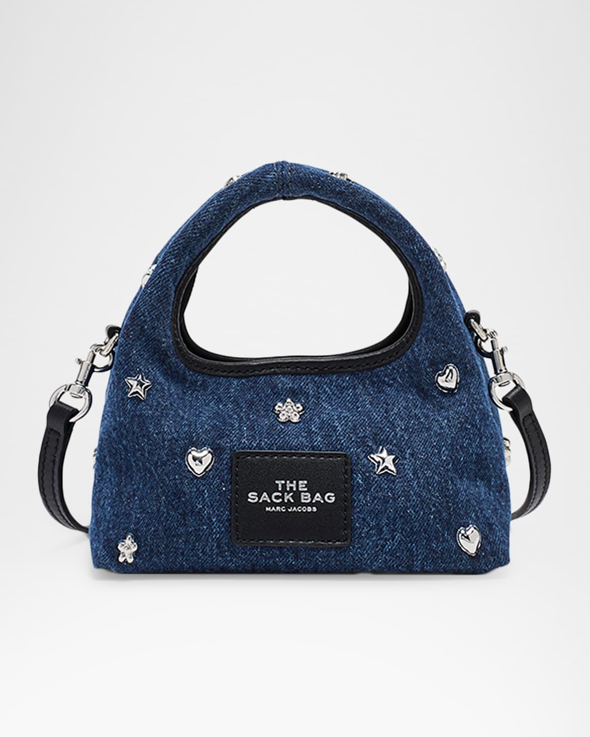 Marc Jacobs - The Mini Icon Stud Denim Micro Crossbody Sack Bag