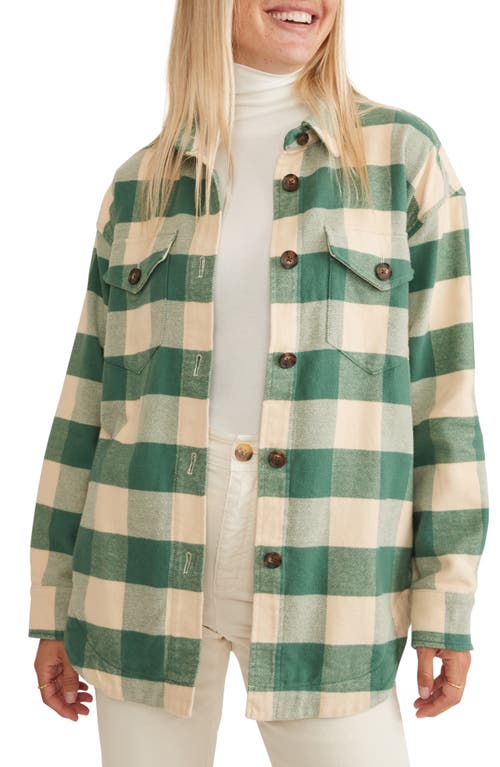 Marine Layer - Bailey Check Cotton Flannel Shirt Jacket
