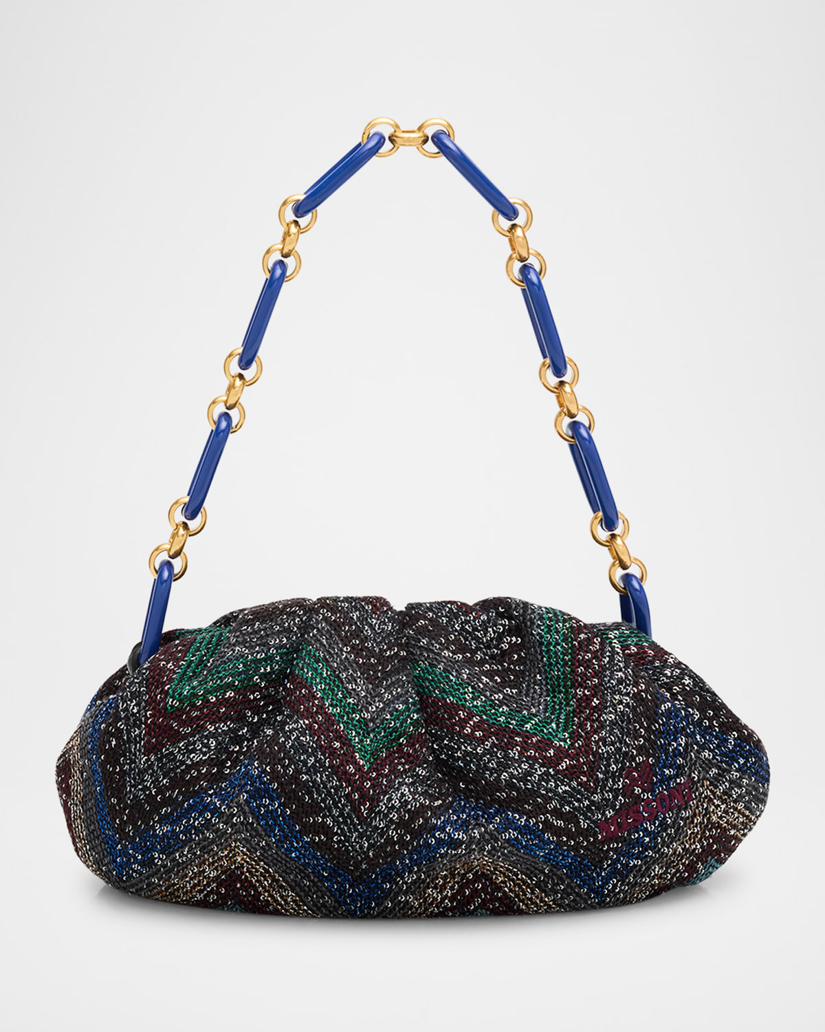 Missoni - Small Sequin Chevron Pouch Shoulder Bag
