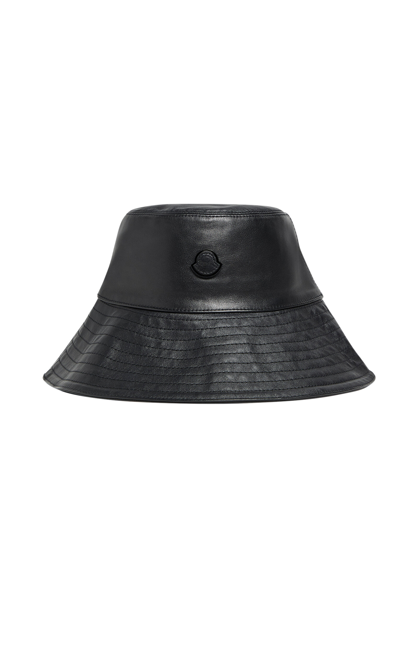 Moncler Genius - x EE72 by Edward Enninful Leather Bucket Hat Black L