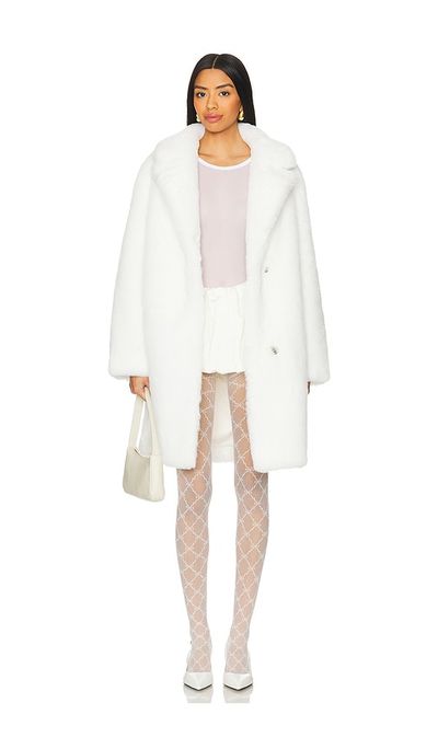 MORE TO COME - Elaine Faux Fur Coat