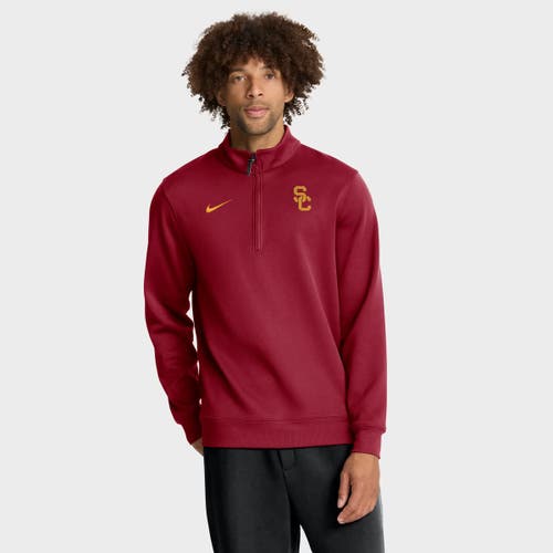 Nike - Men's Cardinal USC Trojans 2025 Coaches Premium Dri-FIT Half-Zip ...
