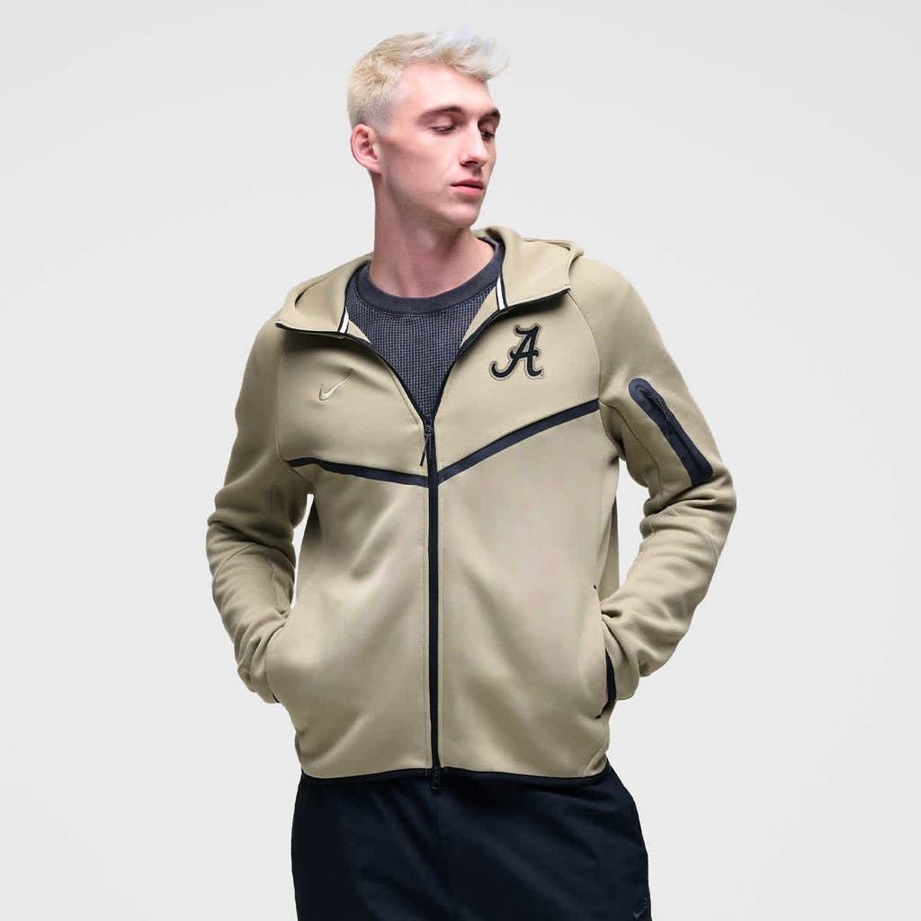 Nike - Men's Olive Alabama Crimson Tide Tech Fleece Full-Zip Windrunner ...