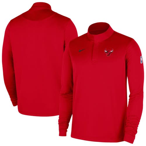Nike - Men's Red Chicago Bulls 2025/26 Authentic Coaches Quarter-Zip ...
