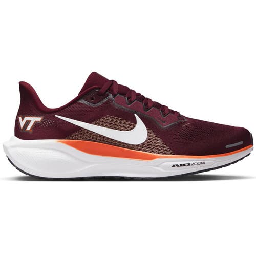 Nike - Unisex Maroon Virginia Tech Hokies Zoom Pegasus 41 Running Shoes