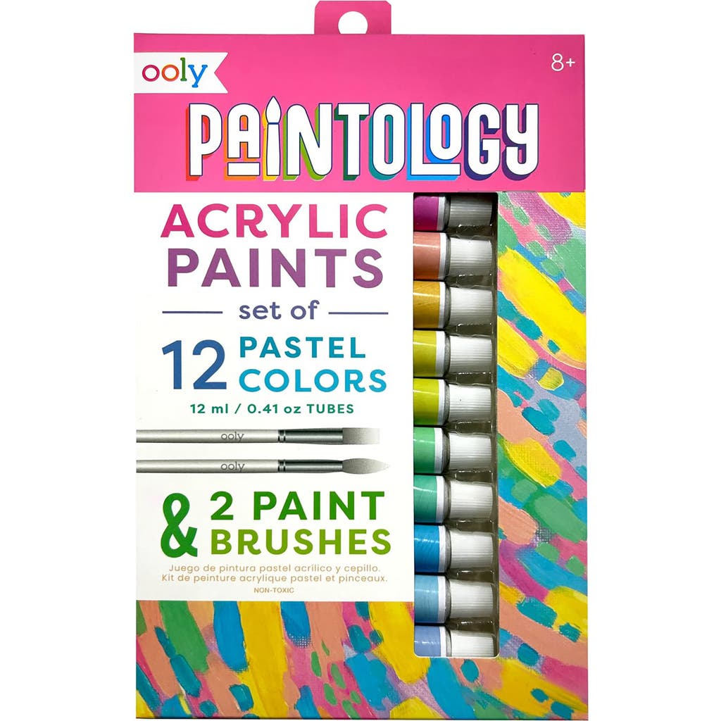 OOLY - Paintology Acrylic Paint Set, 12 Pastel Colors