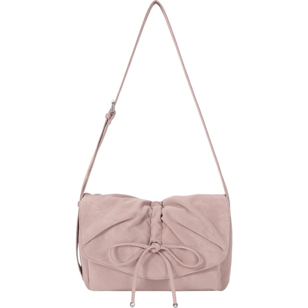 Oryany - Small Ruched Flap Faux Suede Crossbody Bag