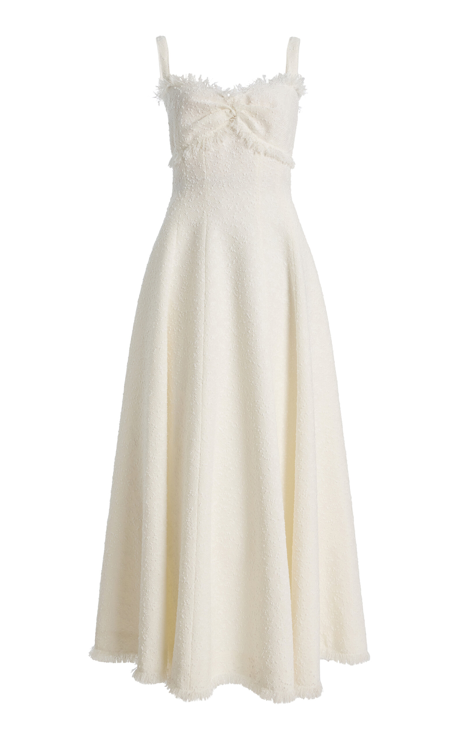 Oscar de la Renta - Slubby Tweed Midi Dress
