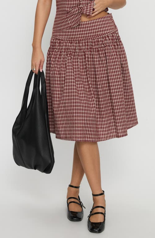Princess Polly - Alixandra Check Print Midi Skirt