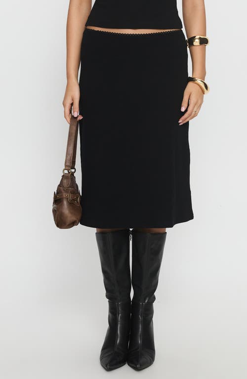 Princess Polly - Baseline Stretch Recycled Cotton Rib Midi Skirt