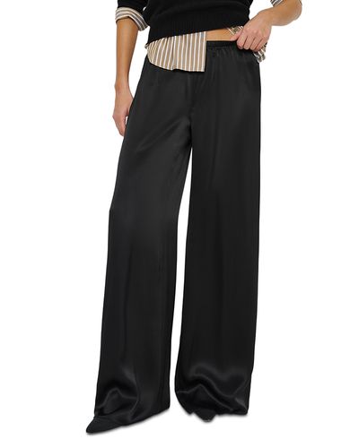 Reformation - Celine Low Rise Silk Wide Leg Pants