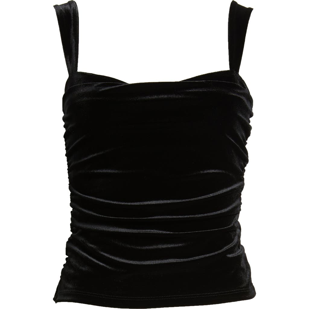 Reformation - Trish Ruched Velvet Tank