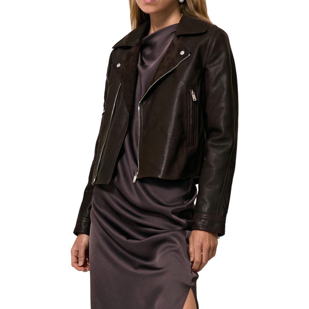 Reiss - Lidia Leather Moto Jacket