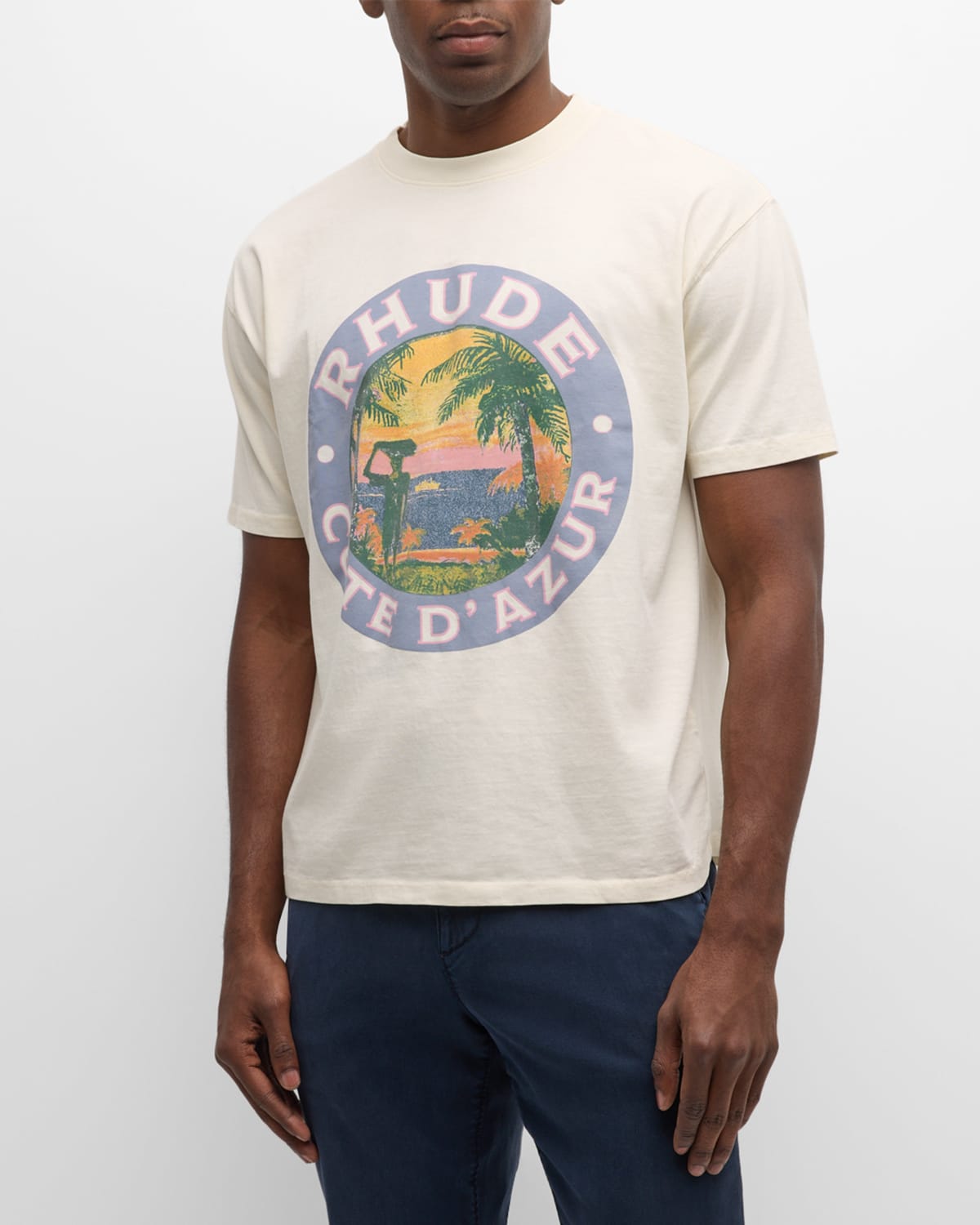 Rhude - Men's Cote D'Azur Logo T-Shirt