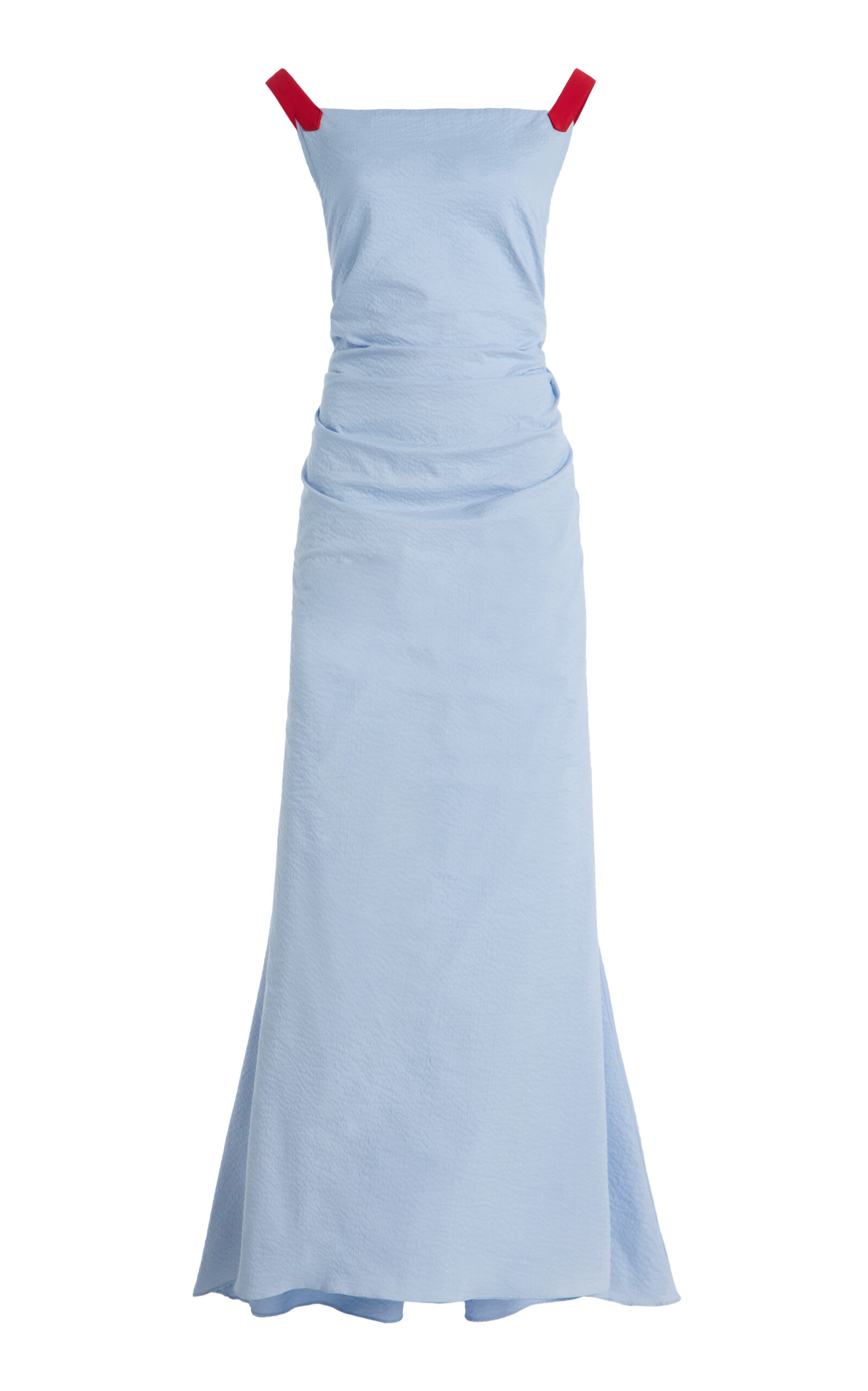 Rosie Assoulin - Exclusive Just a Small Gathering LinenBlend Gown Blue