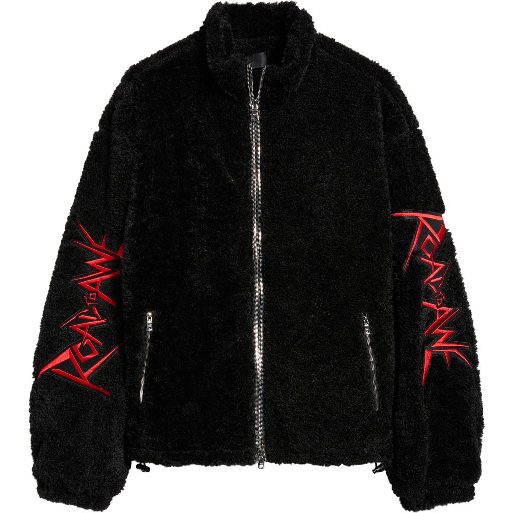 RtA - Kye Venom Oversize Faux Shearling Jacket