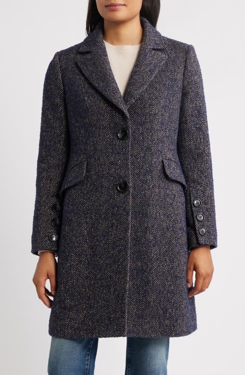 Sam Edelman - Reefer Single Breasted Wool Blend Twill Jacket