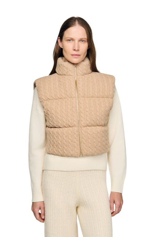 SANDRO - Short sleeveless puffer jacket