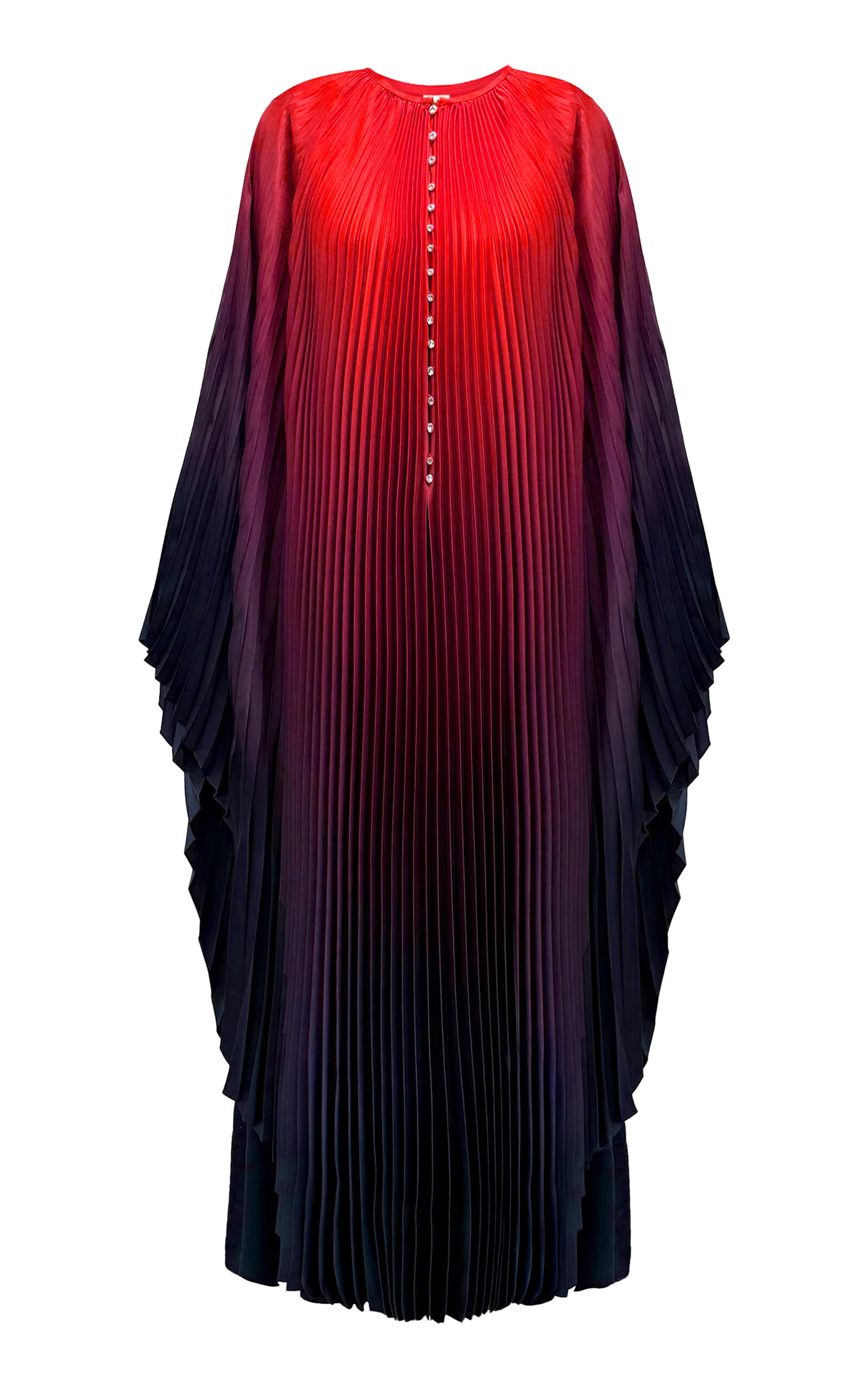 SemSem - OmbréPrinted Plissé Caftan Dress