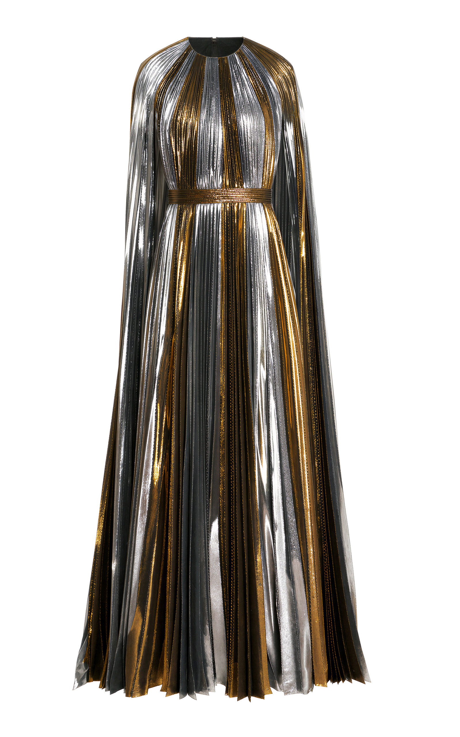 SemSem - Pleated SilkLamé Caftan Dress
