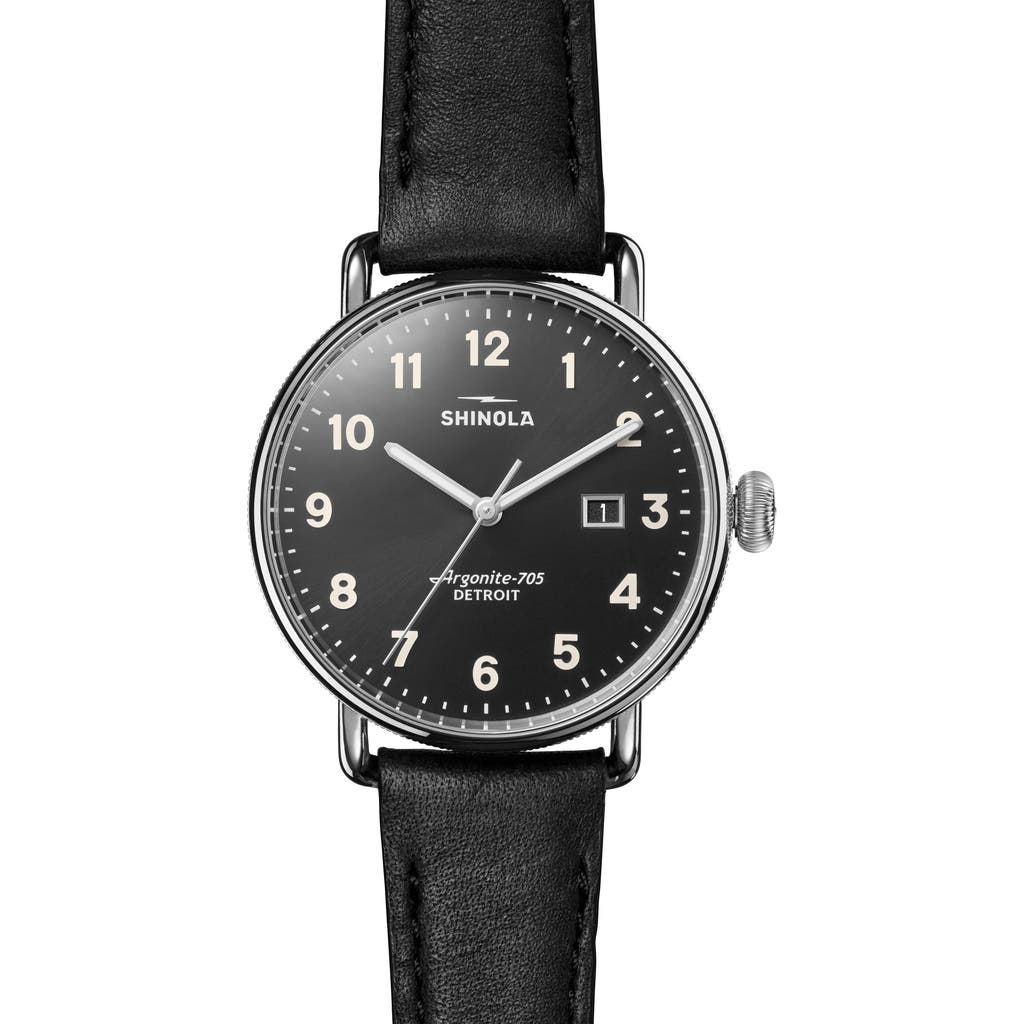 Shinola - Canfield Leather Strap Watch, 38mm