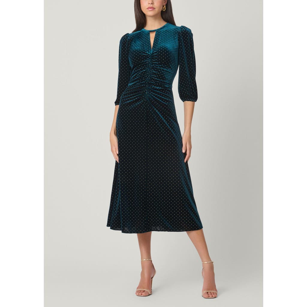 Shoshanna - Luna Studded Velvet Dress