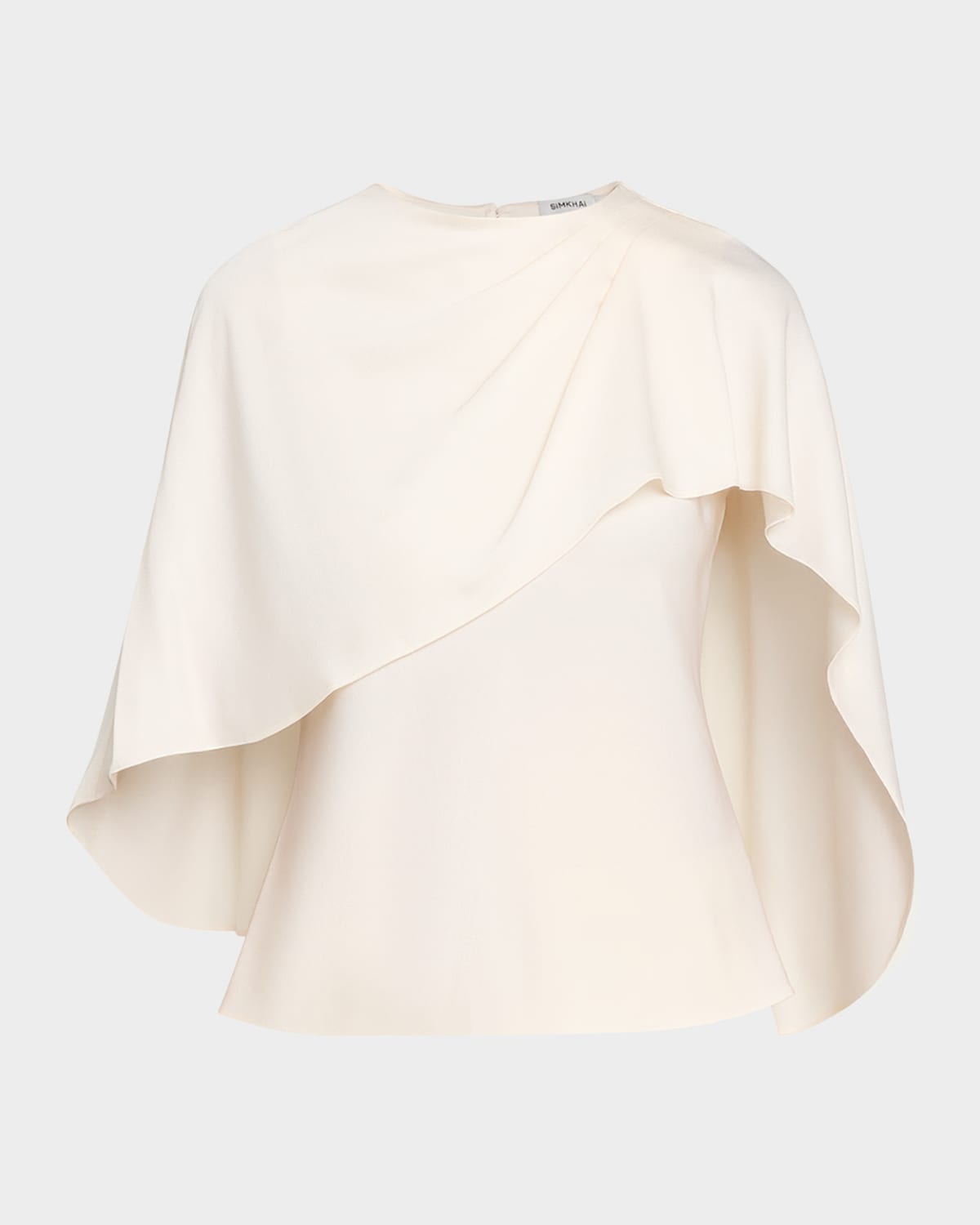 SIMKHAI - Eliora Satin Cape Top