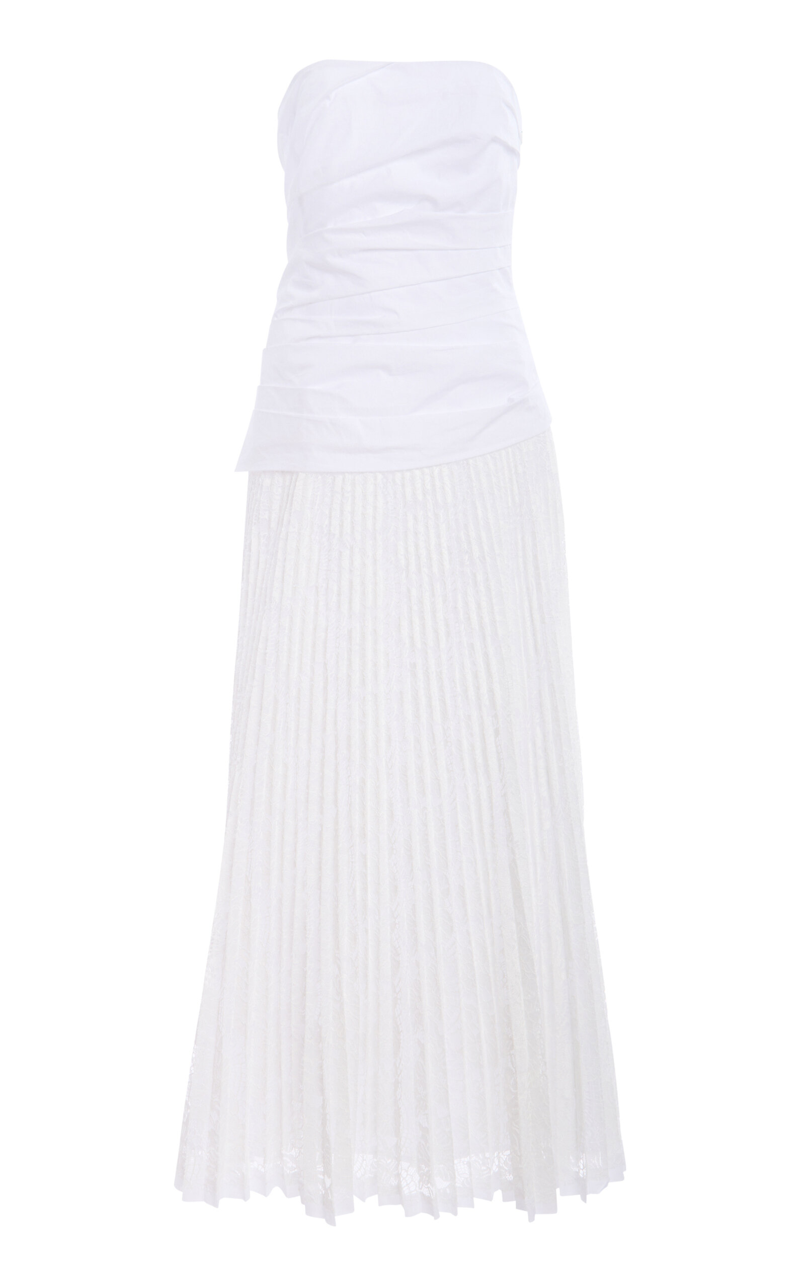 SIMKHAI - Annalise Cotton Lace Midi Dress Ivory